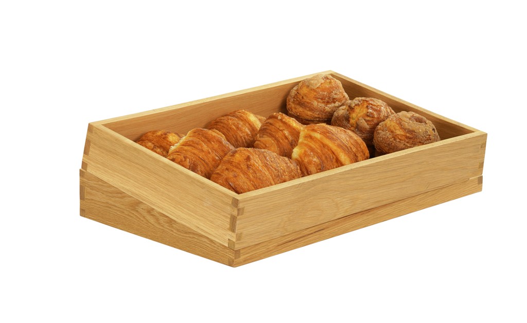 Sydney Medium 12X20 Tray-Oak - Cal-Mil