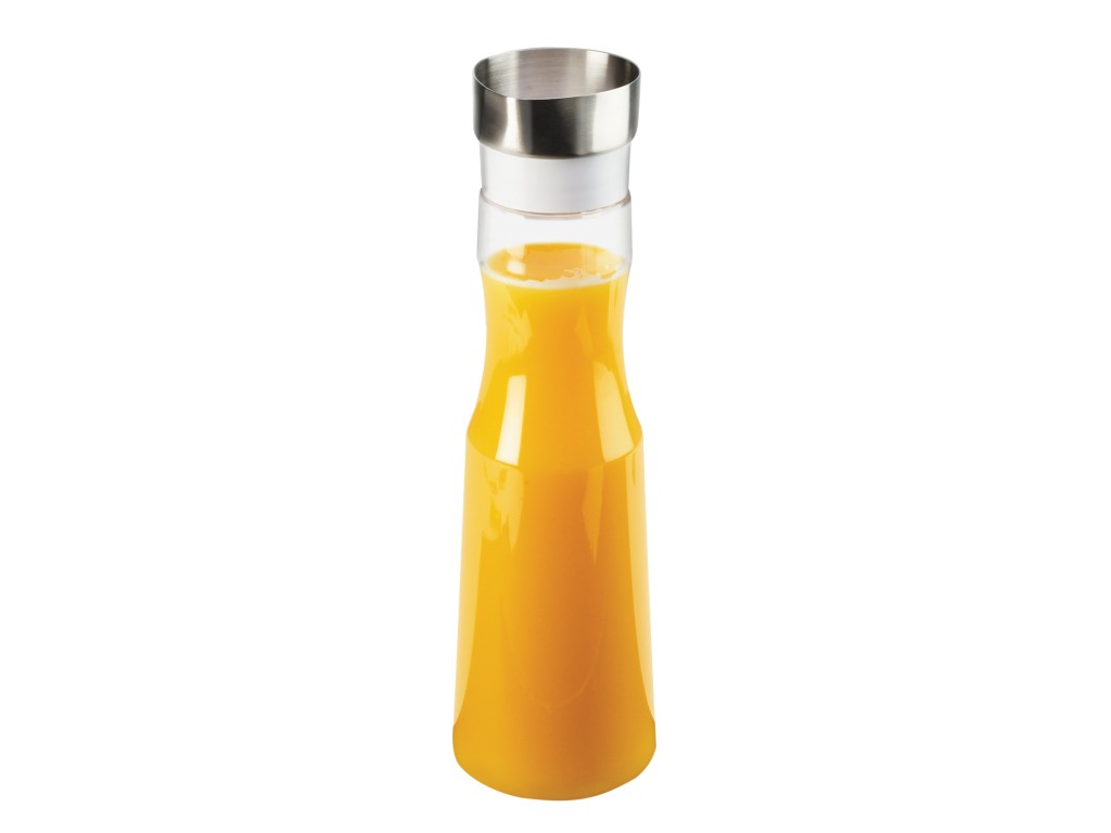 1.5 Liter Clear Polycarbonate Carafe with Hinged Closing Lid - Cal-Mil
